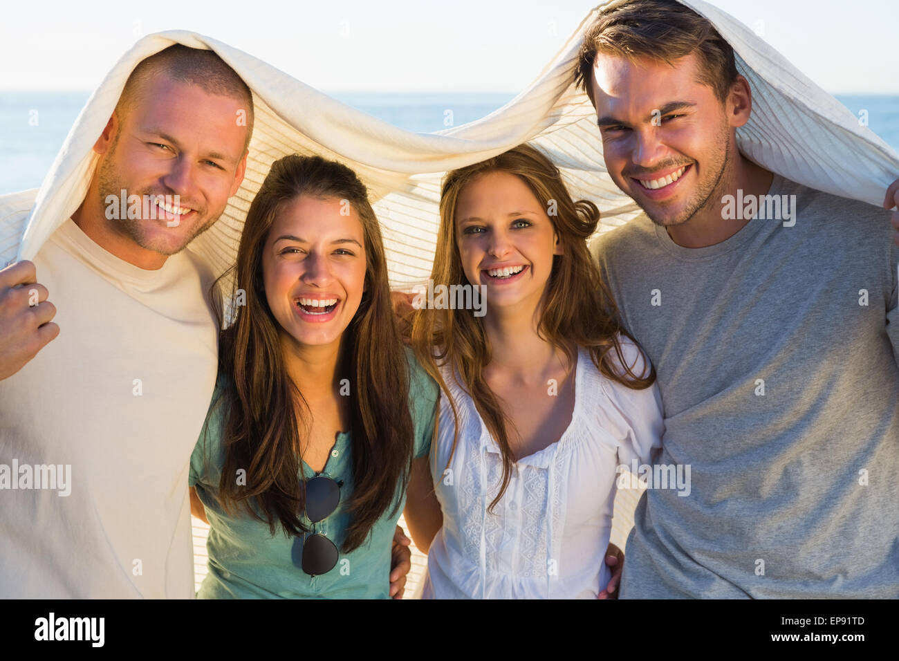 Cheerful group of friends having fun together Stock Photo - Alamy