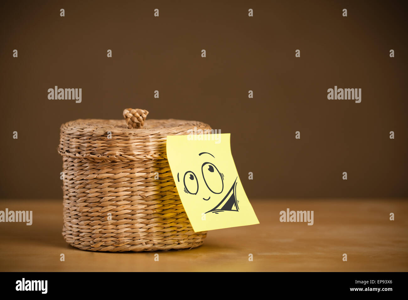 Post it note smiley face sticked hi-res stock photography and images ...