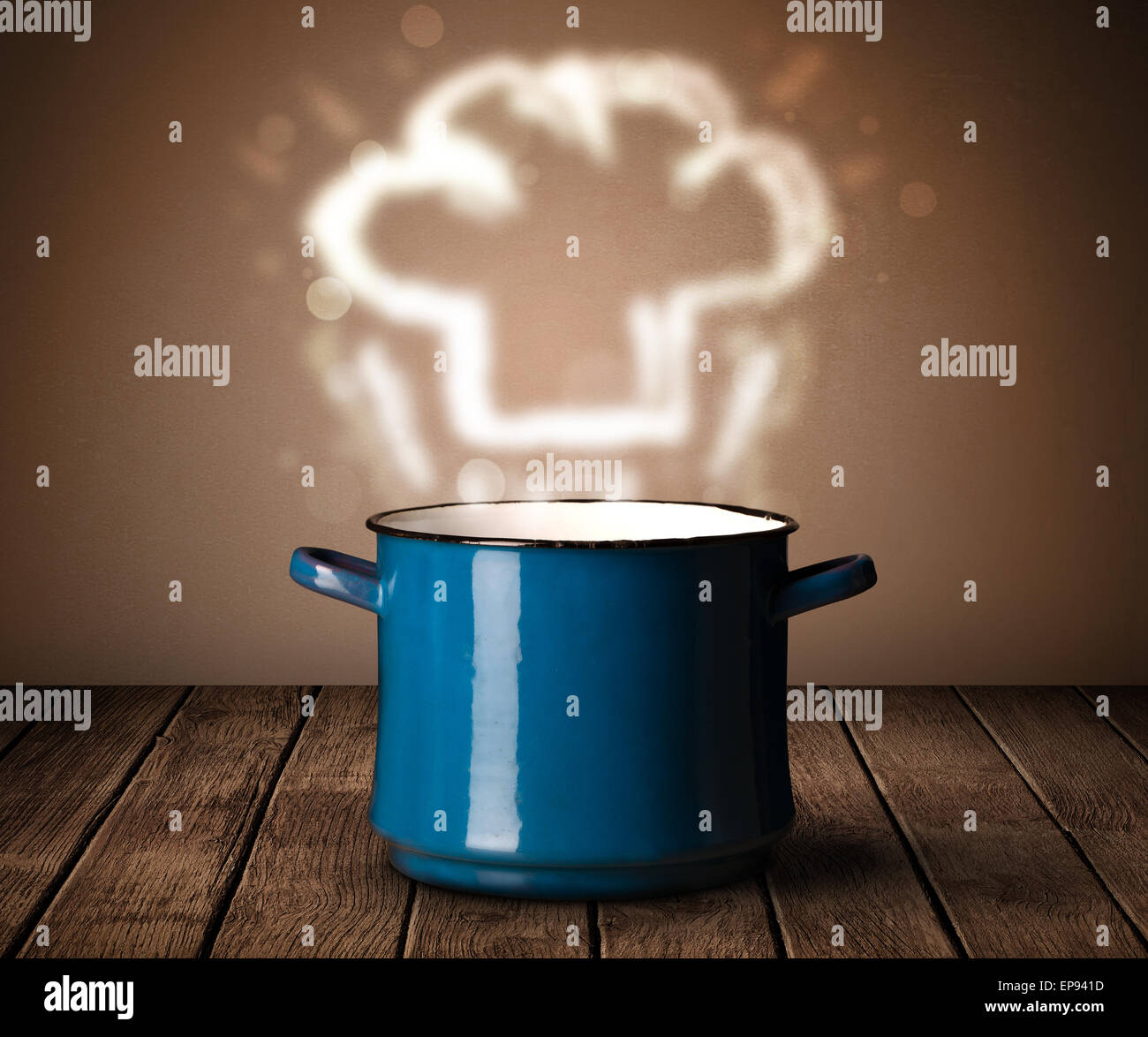 Chef hat above cooking pot Stock Photo - Alamy