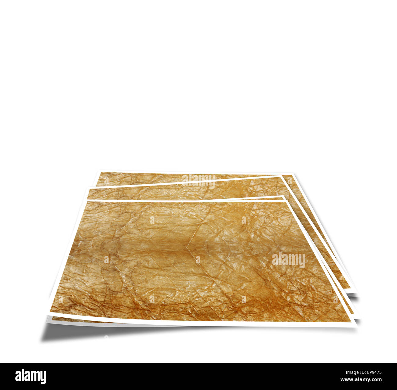 A set of sheets for photos on the white isolated background Stock Photo ...