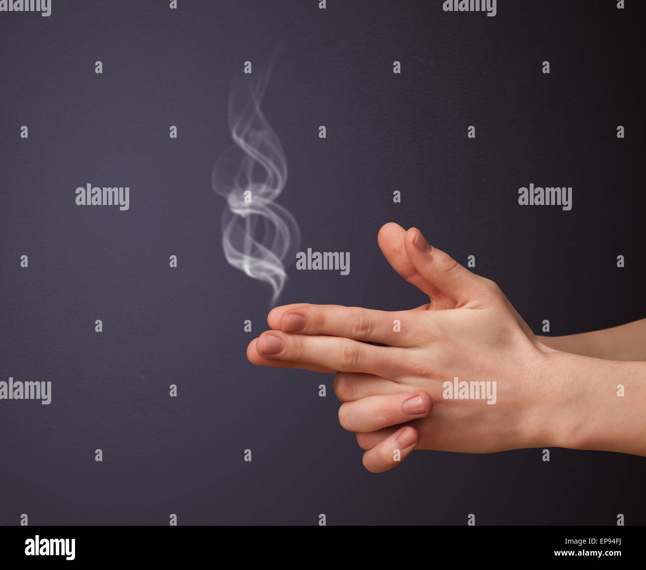 Gun shaped man hand Stock Photo - Alamy