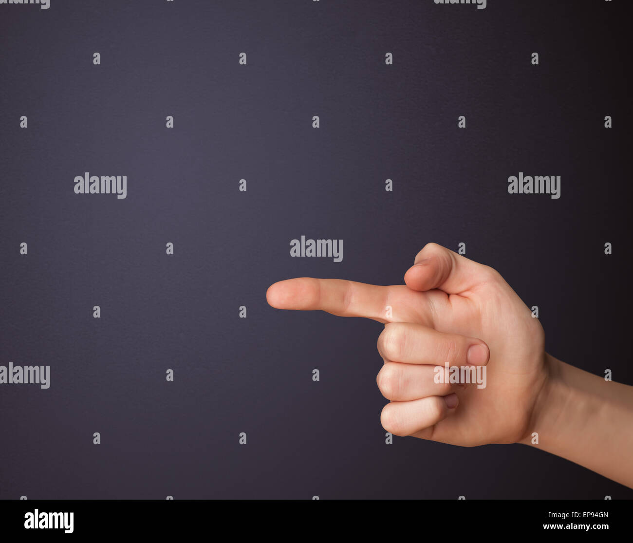 Gun shaped man hand Stock Photo - Alamy