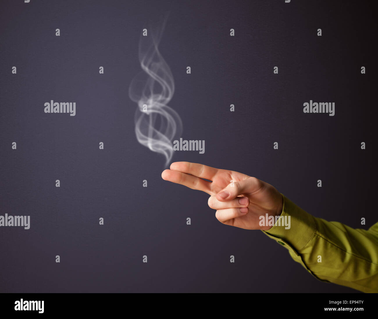 Gun shaped man hand Stock Photo - Alamy