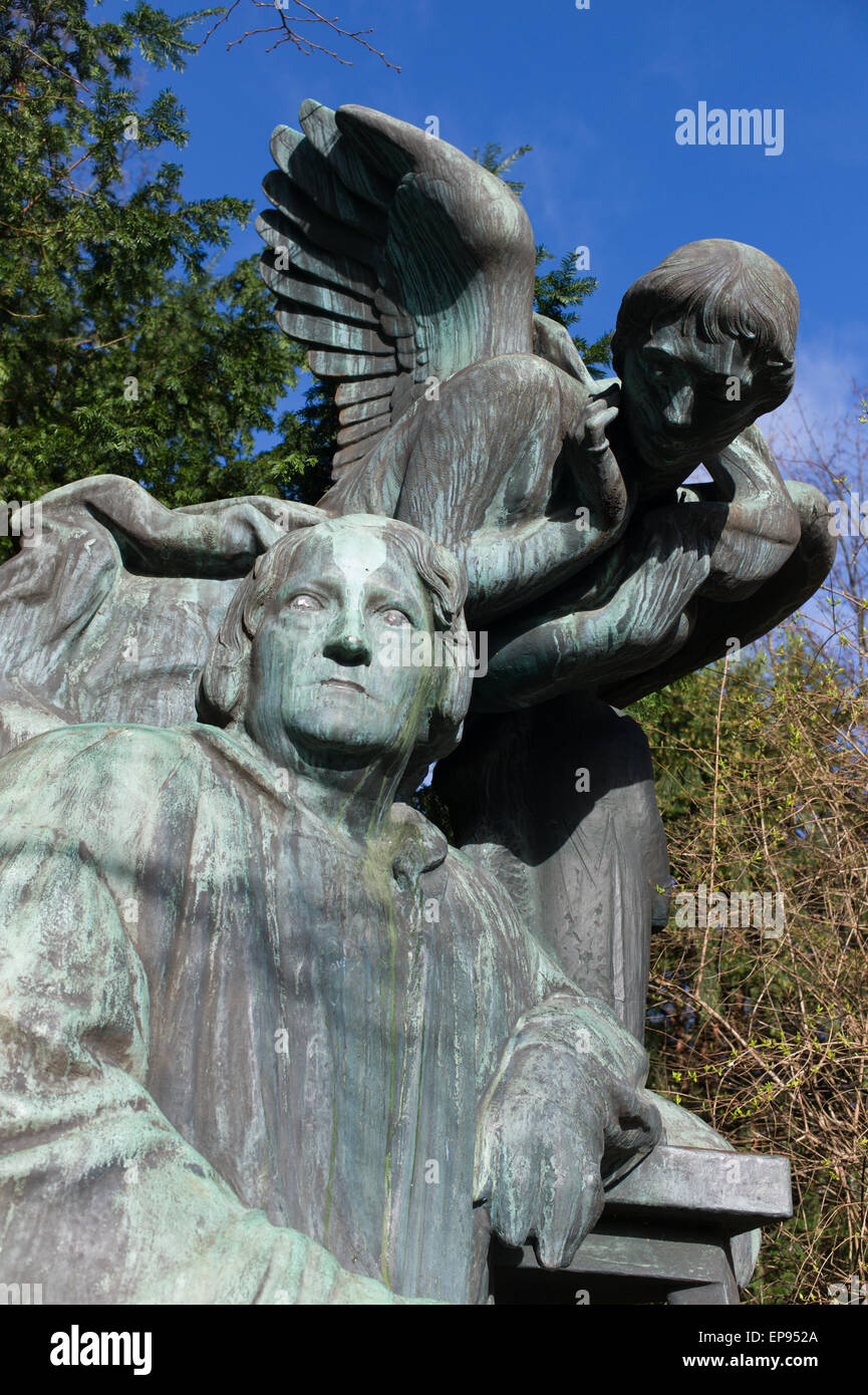 Stone sculptures in Orsted park, Copehagen, Denmark Stock Photo - Alamy