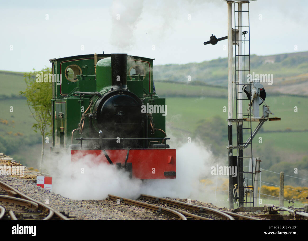 Lynton & Barnstaple Narrow Guage Steam Railway at Woody Bay Station ...
