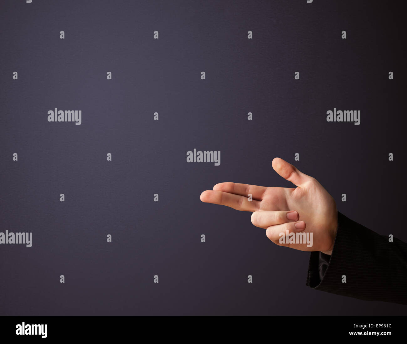 Gun shaped man hand Stock Photo - Alamy