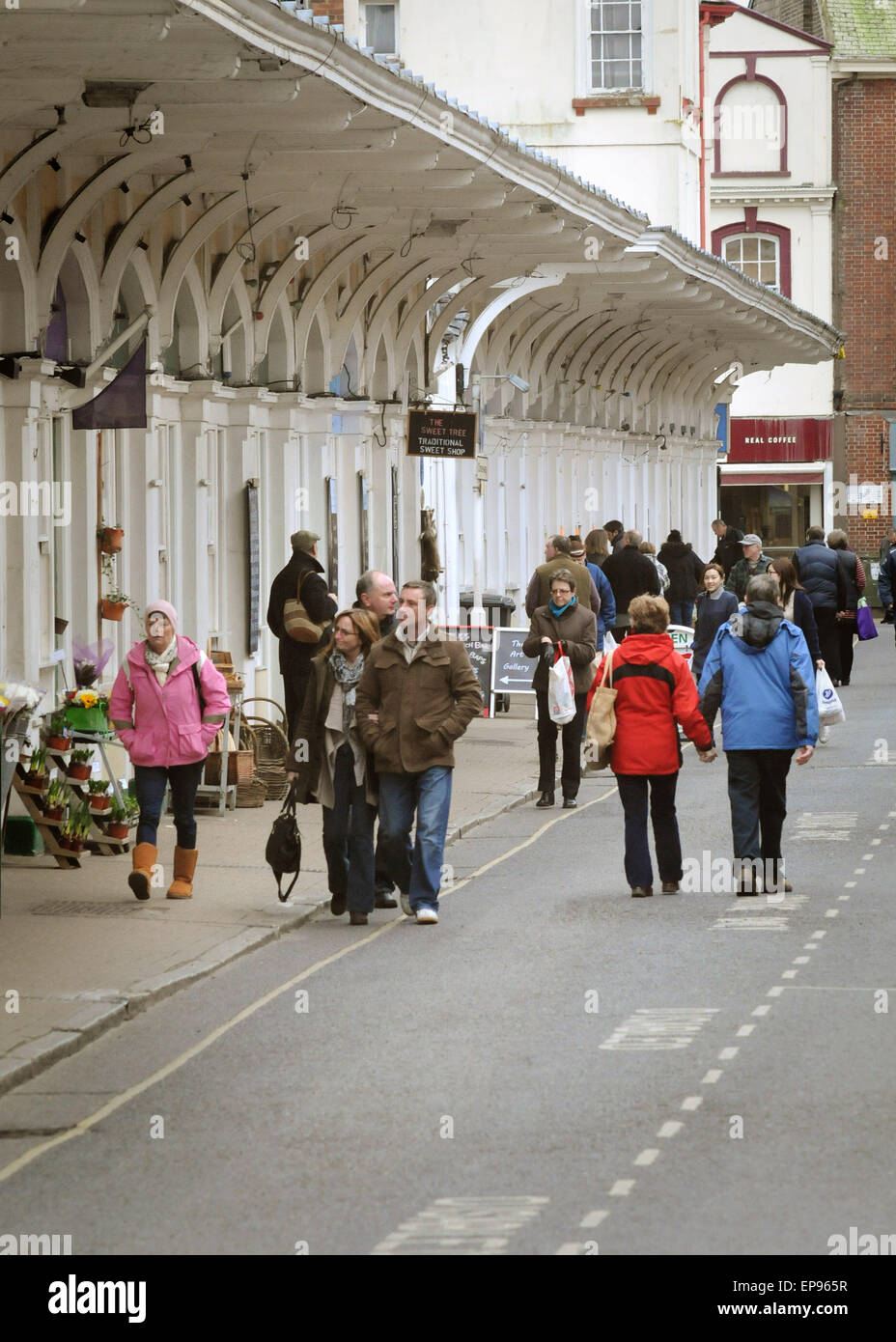 The Historic Butchers Row Barnstaple. with traditional shops and ...