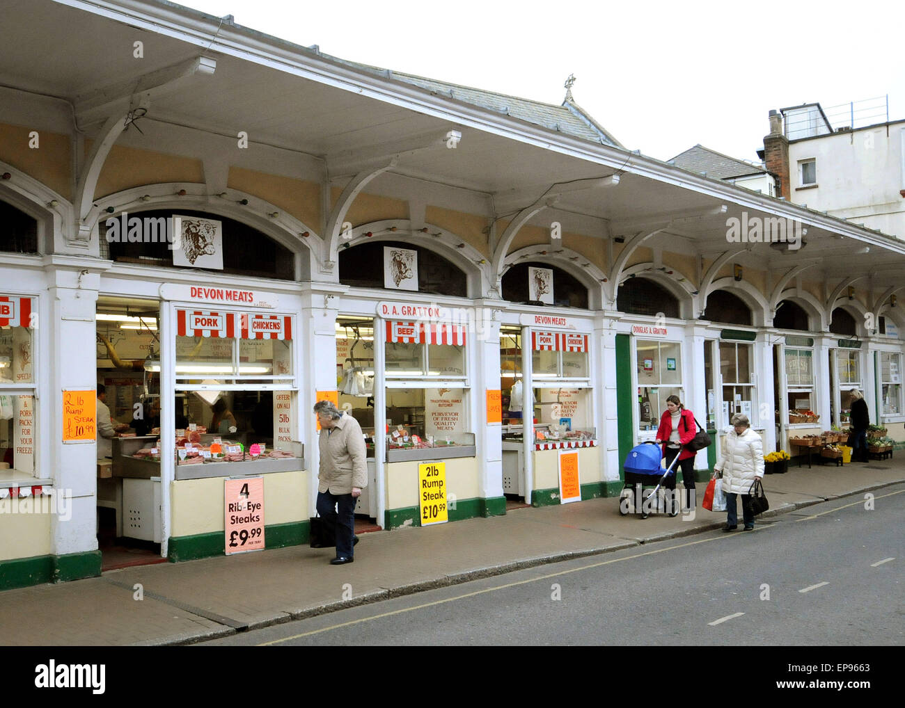 Devon Meats The Historic Butchers Row Barnstaple. with traditional ...