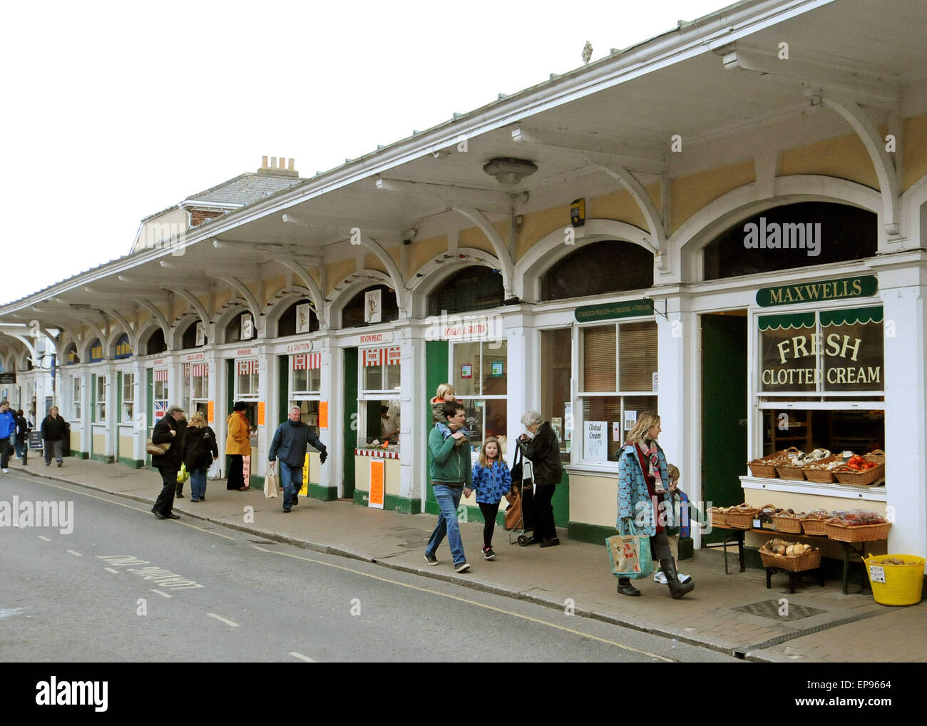 The Historic Butchers Row Barnstaple. with traditional shops and ...