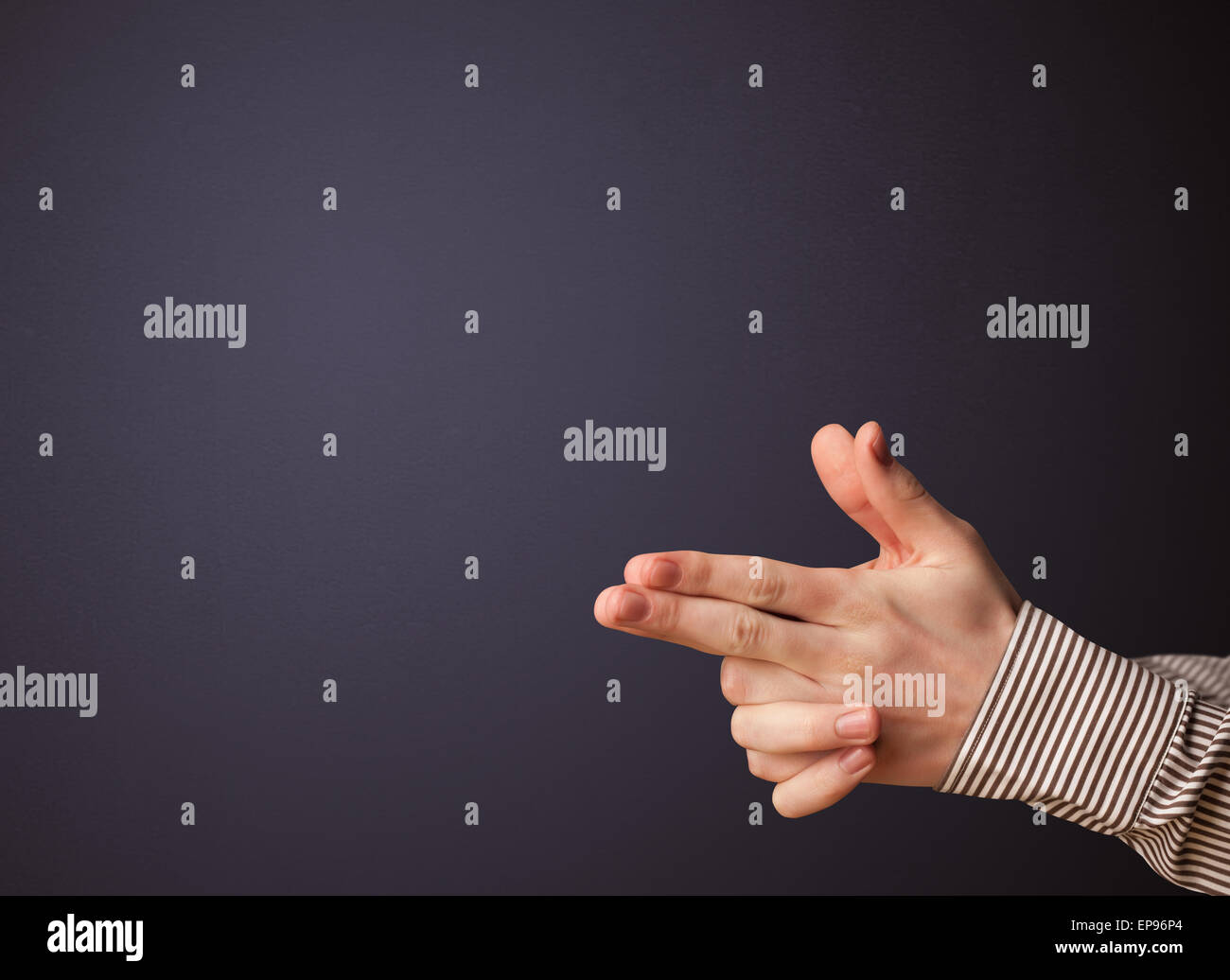 Gun shaped man hand Stock Photo - Alamy