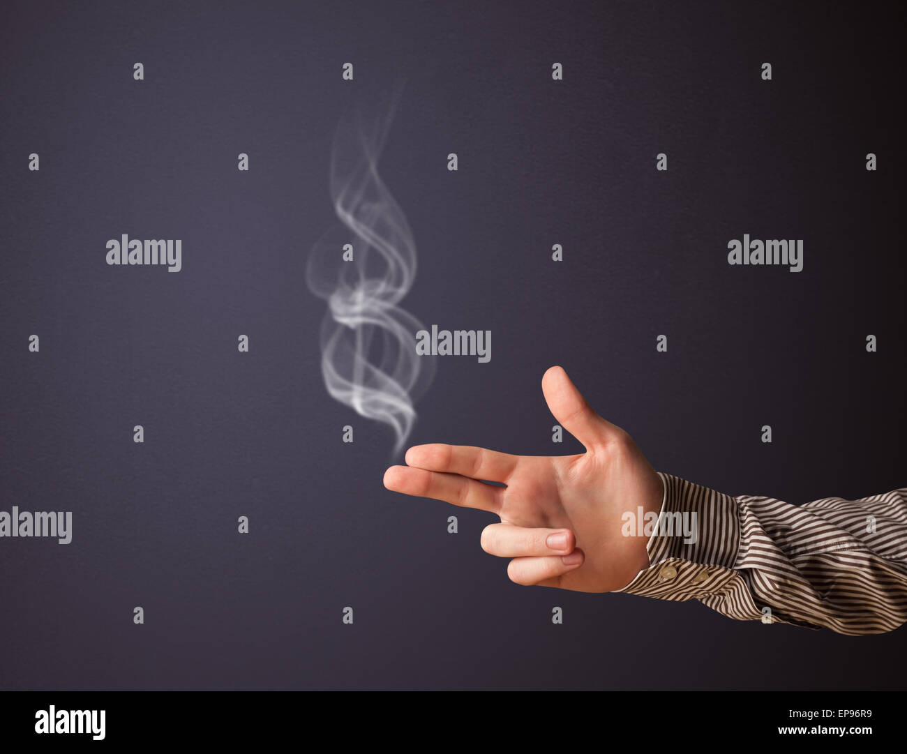 Gun shaped man hand Stock Photo - Alamy