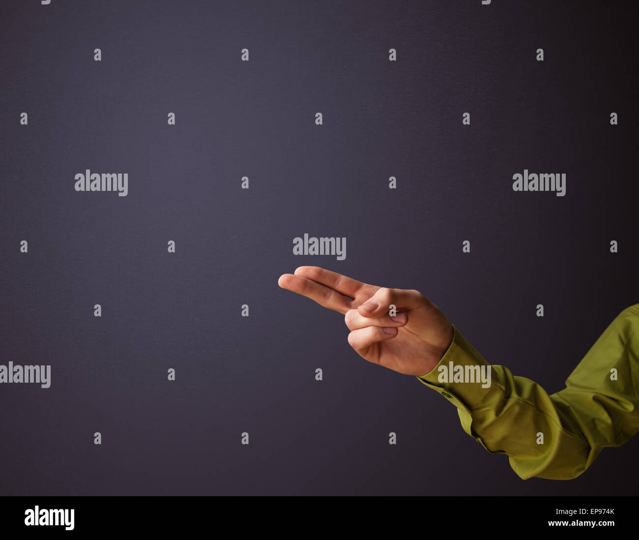 Gun shaped man hand Stock Photo - Alamy