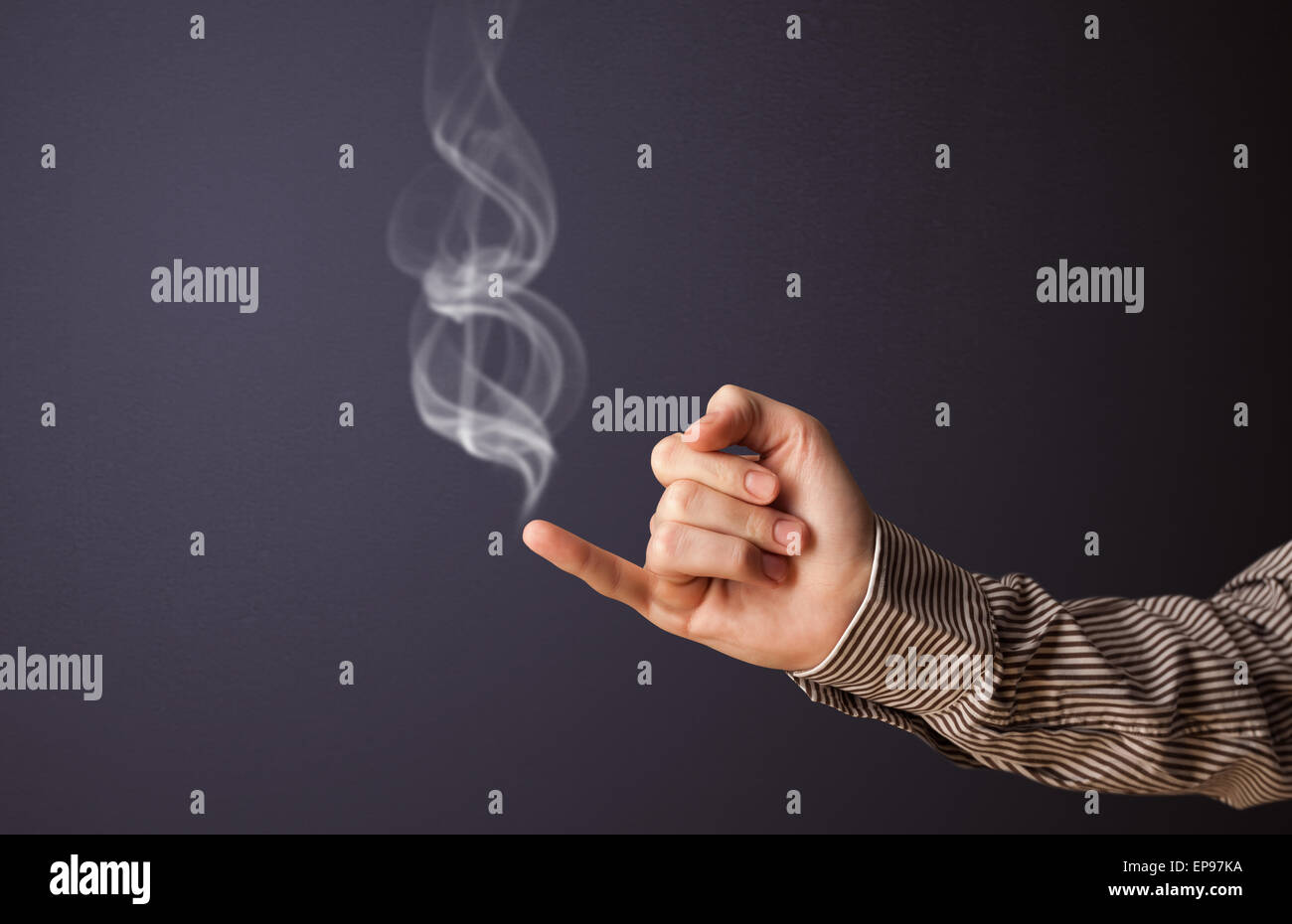 Gun shaped man hand Stock Photo - Alamy