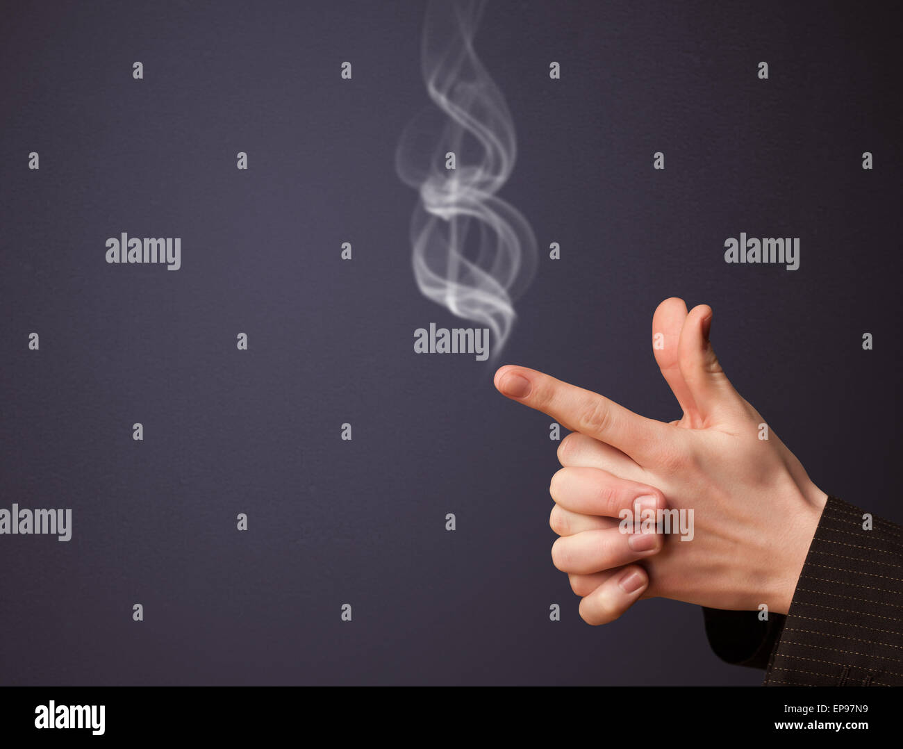 Gun shaped man hand Stock Photo - Alamy