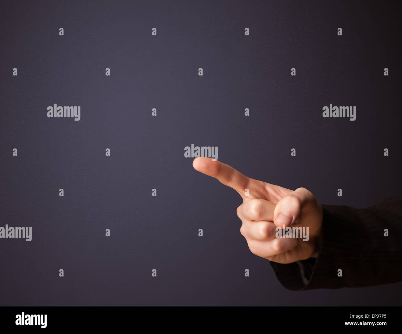 Gun shaped man hand Stock Photo - Alamy