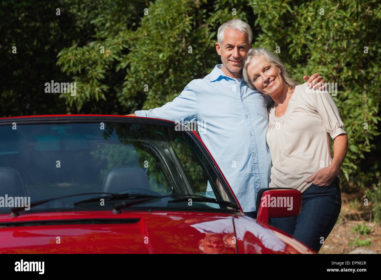 Cheerful mature couple cabriolet hi-res stock photography and images ...