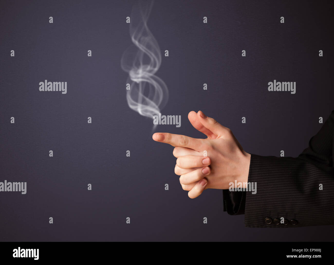 Gun shaped man hand Stock Photo - Alamy