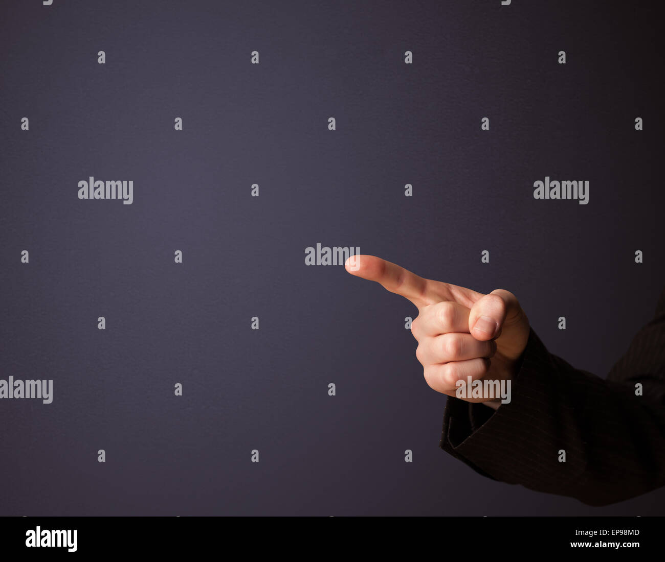 Gun shaped man hand Stock Photo - Alamy