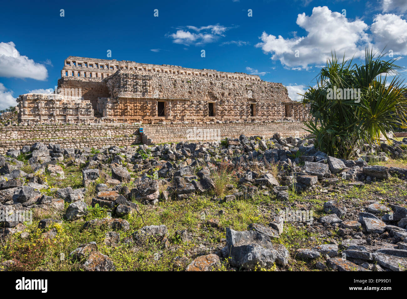 Codz Poop aka El Palacio de los Mascarones, Maya ruins at Kabah ...