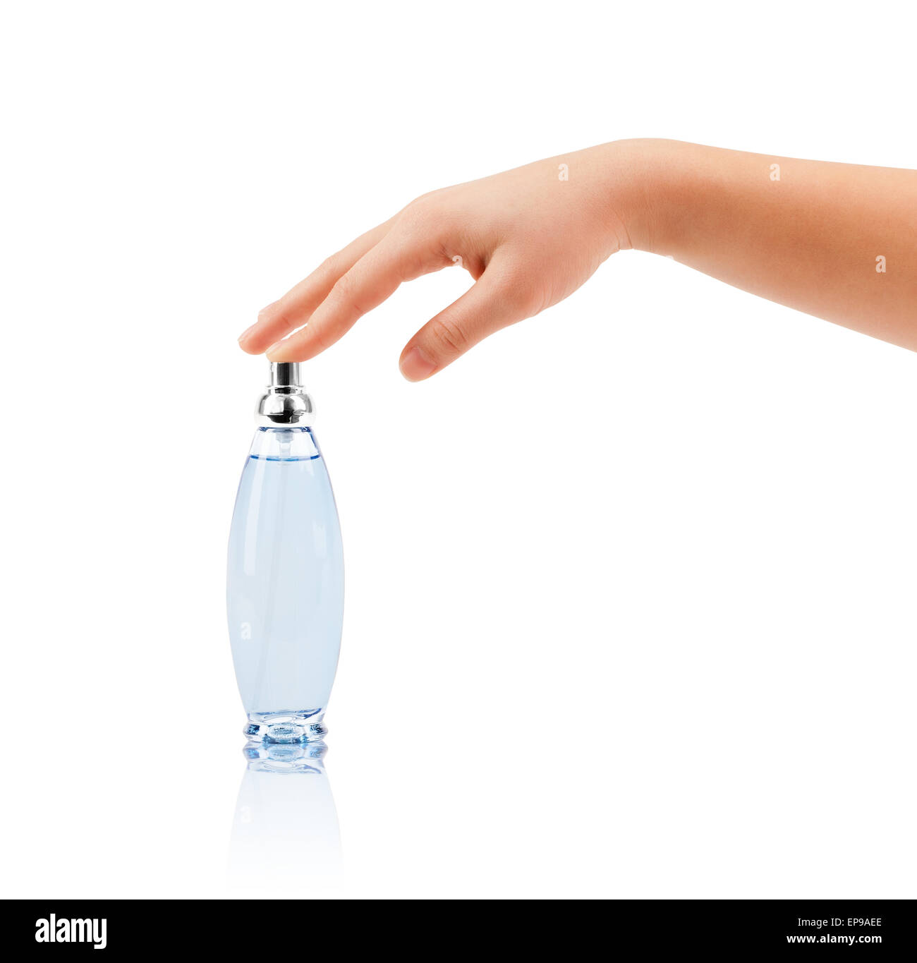 woman hands spraying perfume Stock Photo - Alamy
