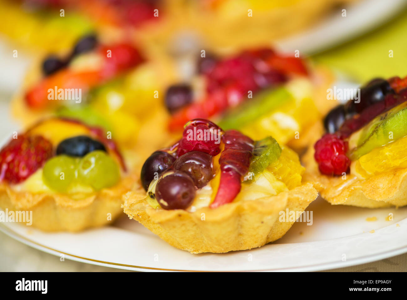 Tasty sweets in the plate Stock Photo - Alamy
