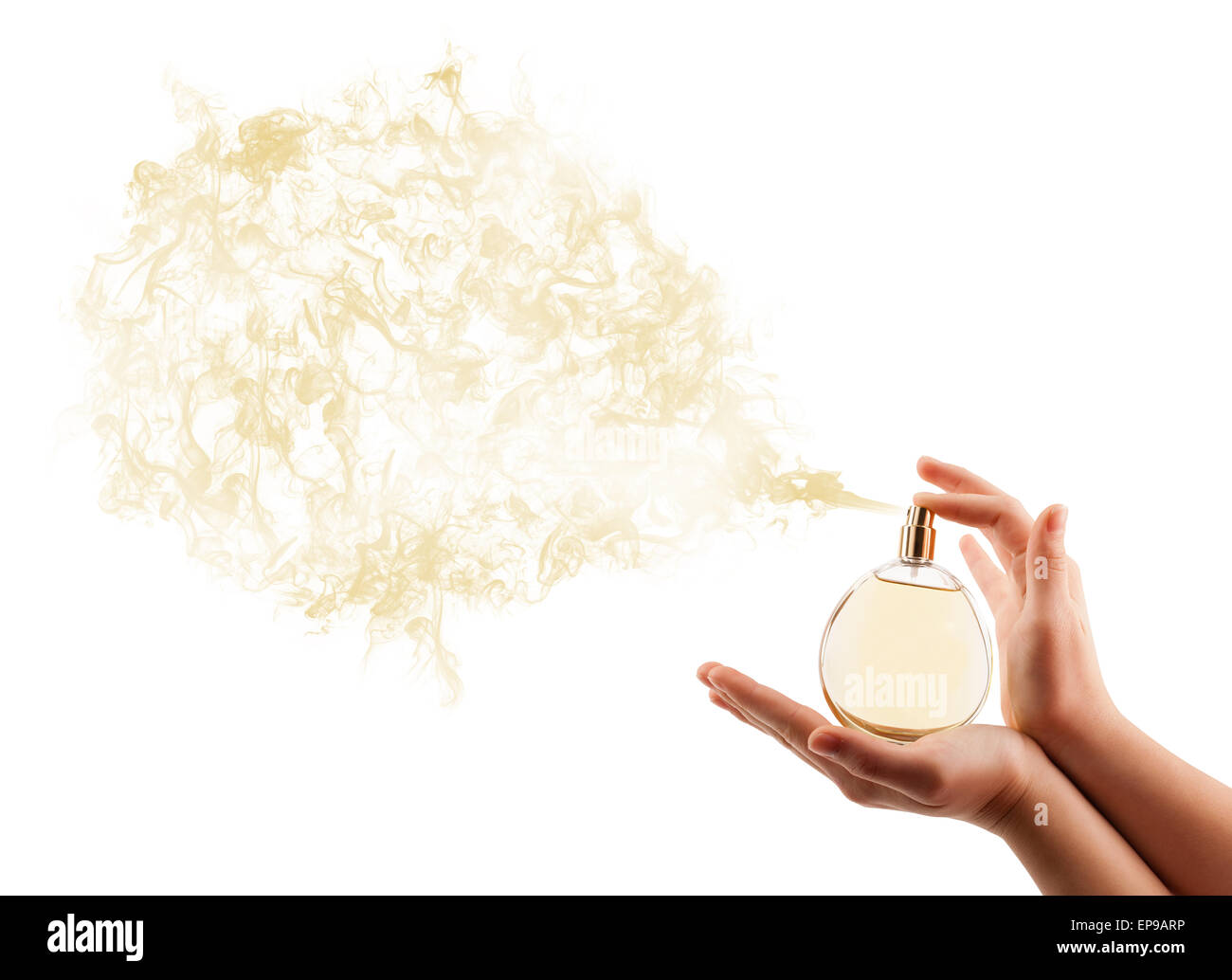 woman hands spraying perfume Stock Photo - Alamy