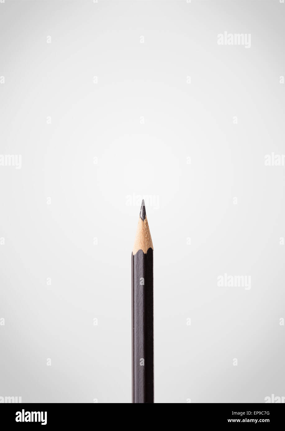 Pencil with copy space Stock Photo - Alamy