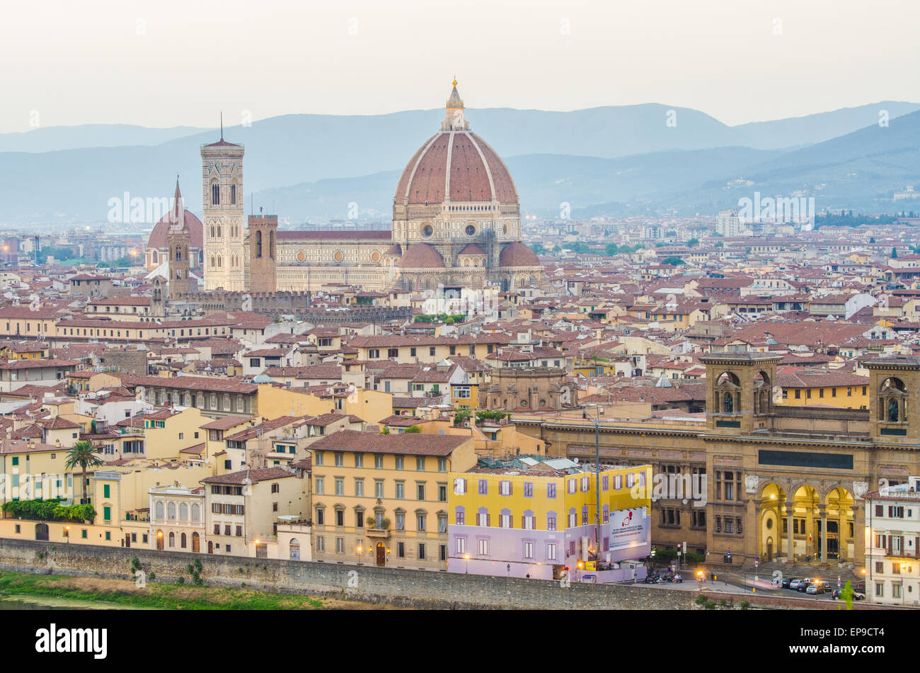 Florence cityscape in dusk hours Stock Photo - Alamy