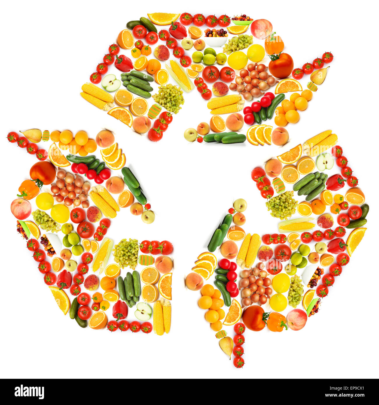 Recycle ecology fruits Cut Out Stock Images & Pictures - Alamy
