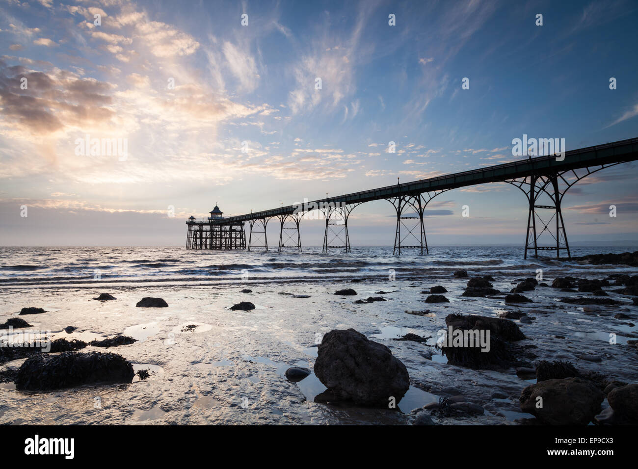 Clevedon Pier in Somerset, one of the finest surviving Victorian piers ...