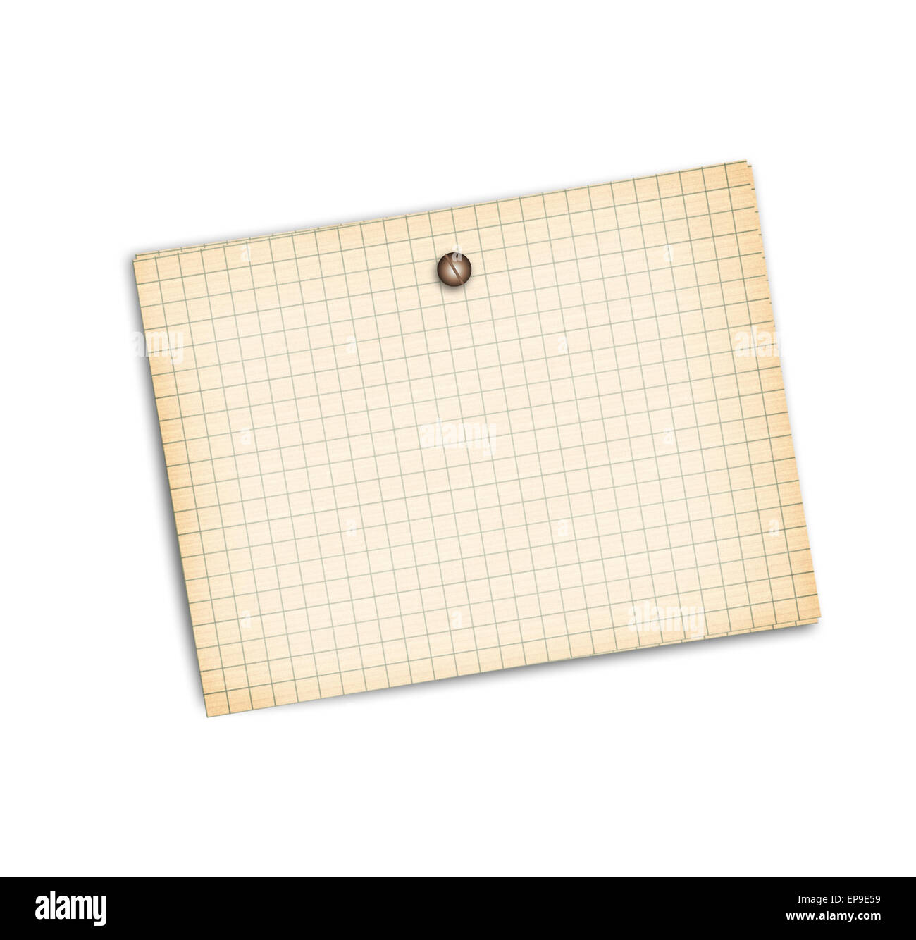 Old sheet of paper on a white background isolated Stock Photo - Alamy