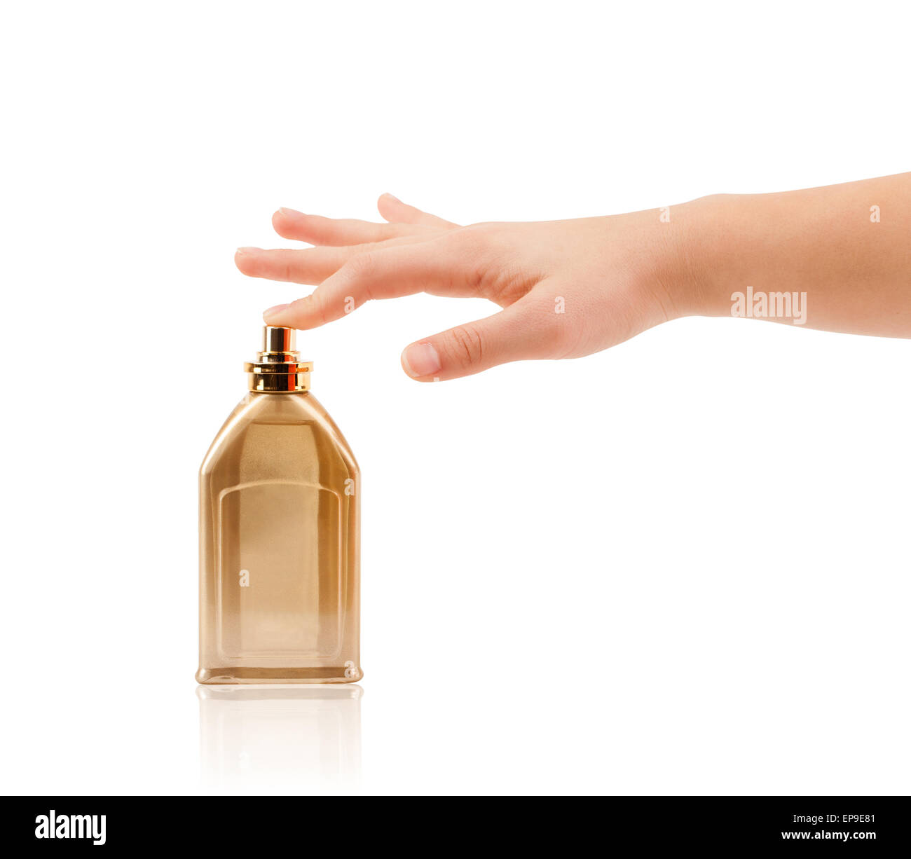 woman hands spraying perfume Stock Photo - Alamy