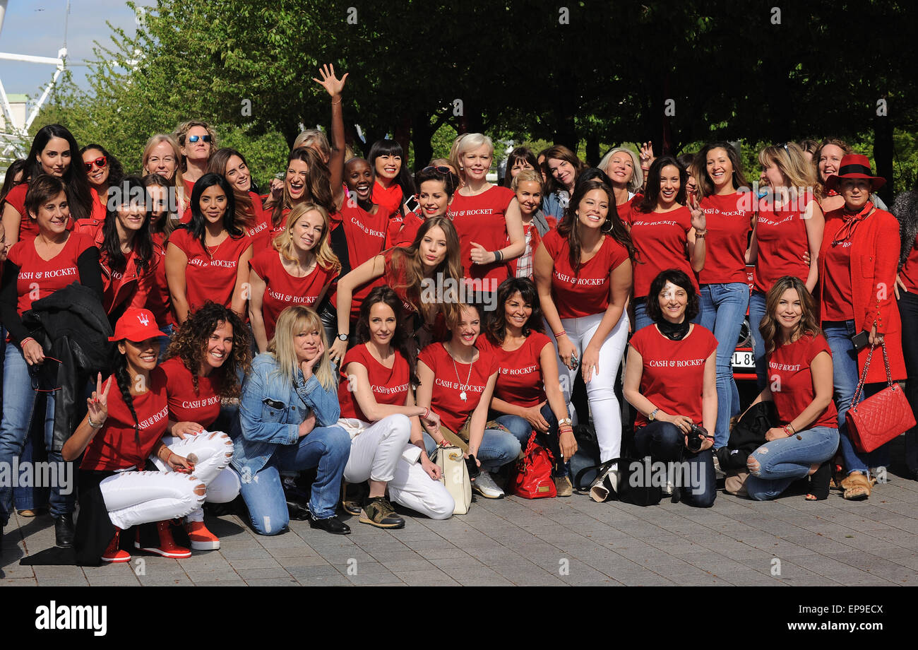 London, UK, UK. 15th May, 2015. Ashley Graham, Chole Green, Yasmin ...