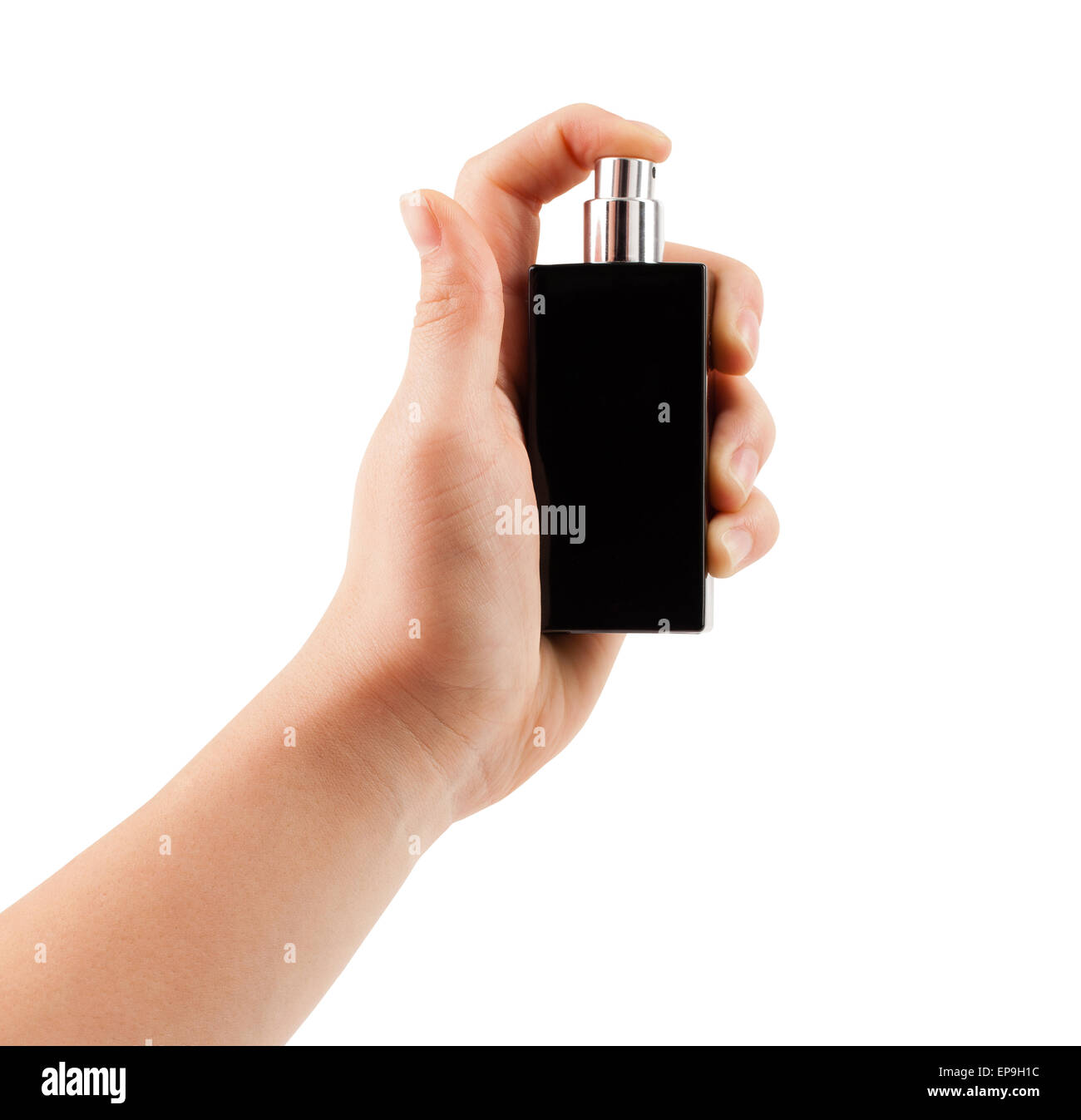 woman hands spraying perfume Stock Photo - Alamy