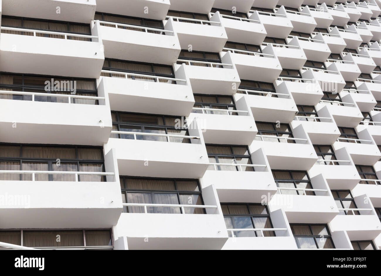 Contemporary building facade balconies hi-res stock photography and ...