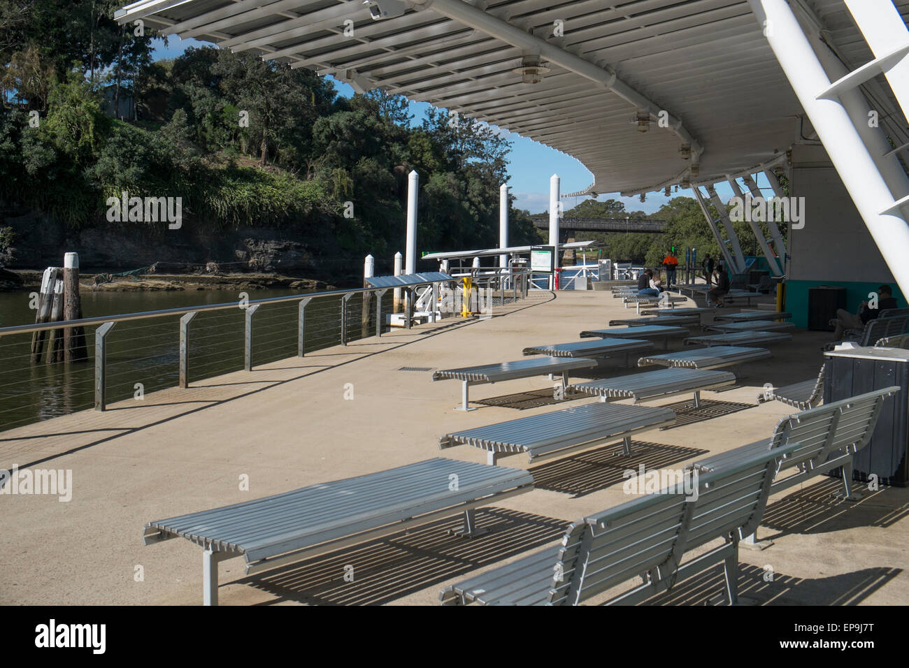 Parramatta ferry wharf stop in the city of Parramatta,sydney,australia ...