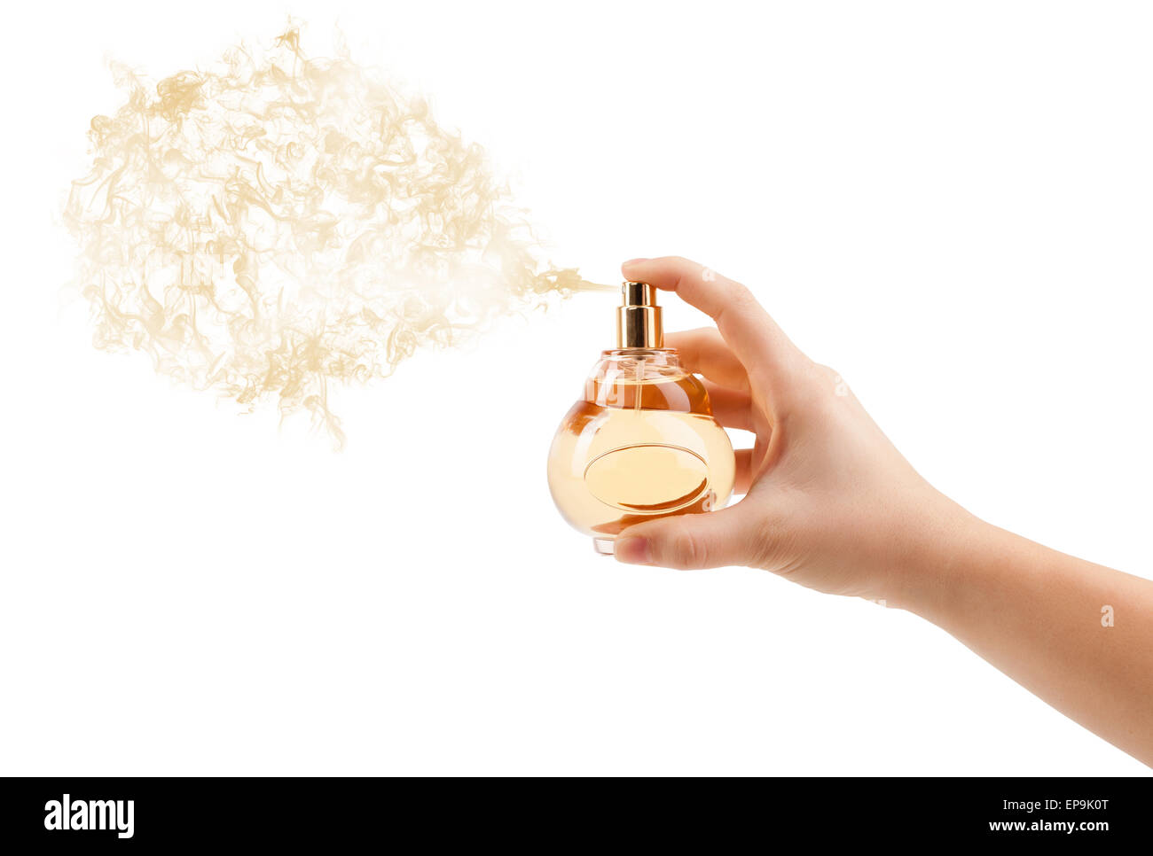 woman hands spraying perfume Stock Photo - Alamy
