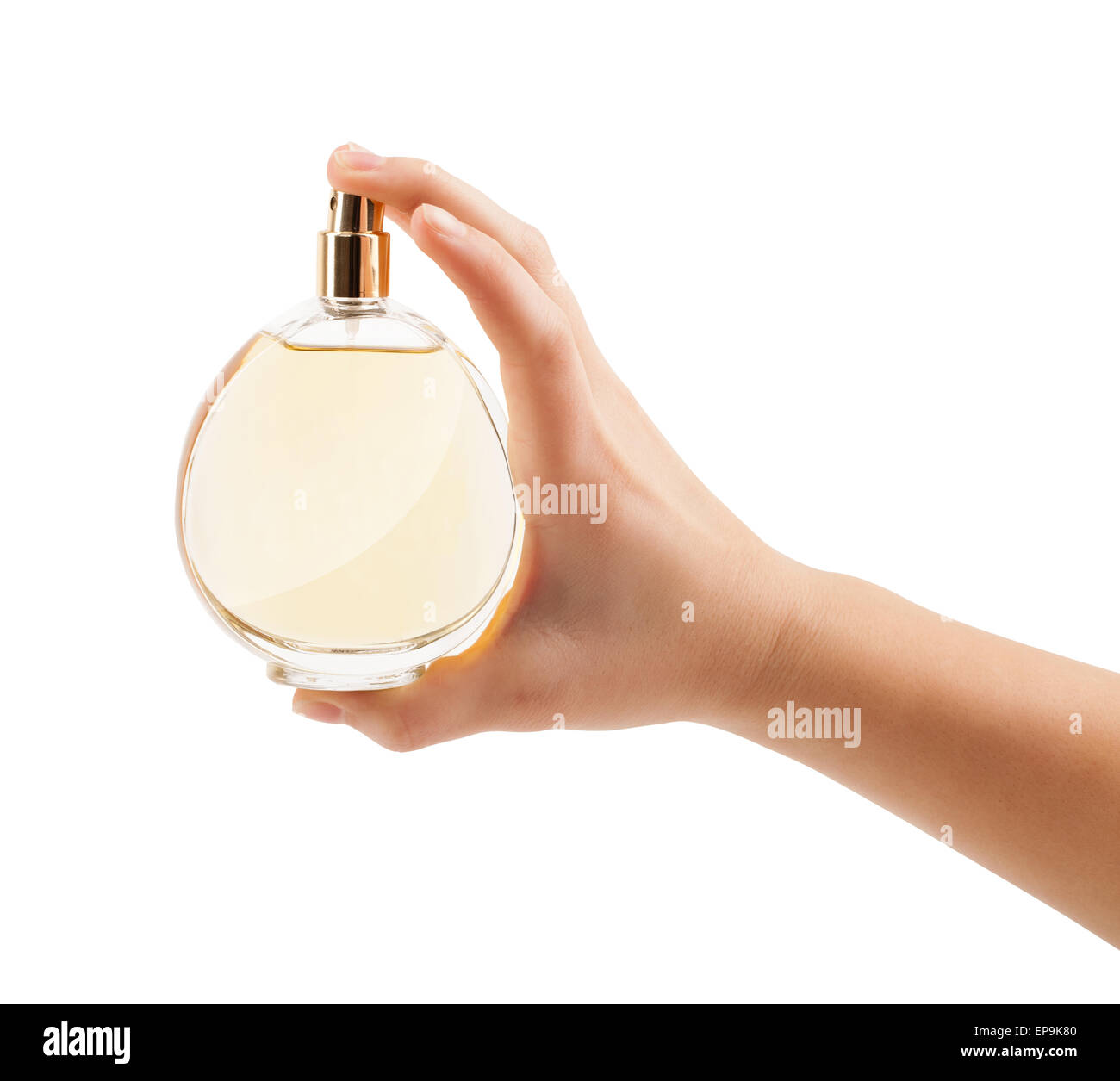 woman hands spraying perfume Stock Photo - Alamy