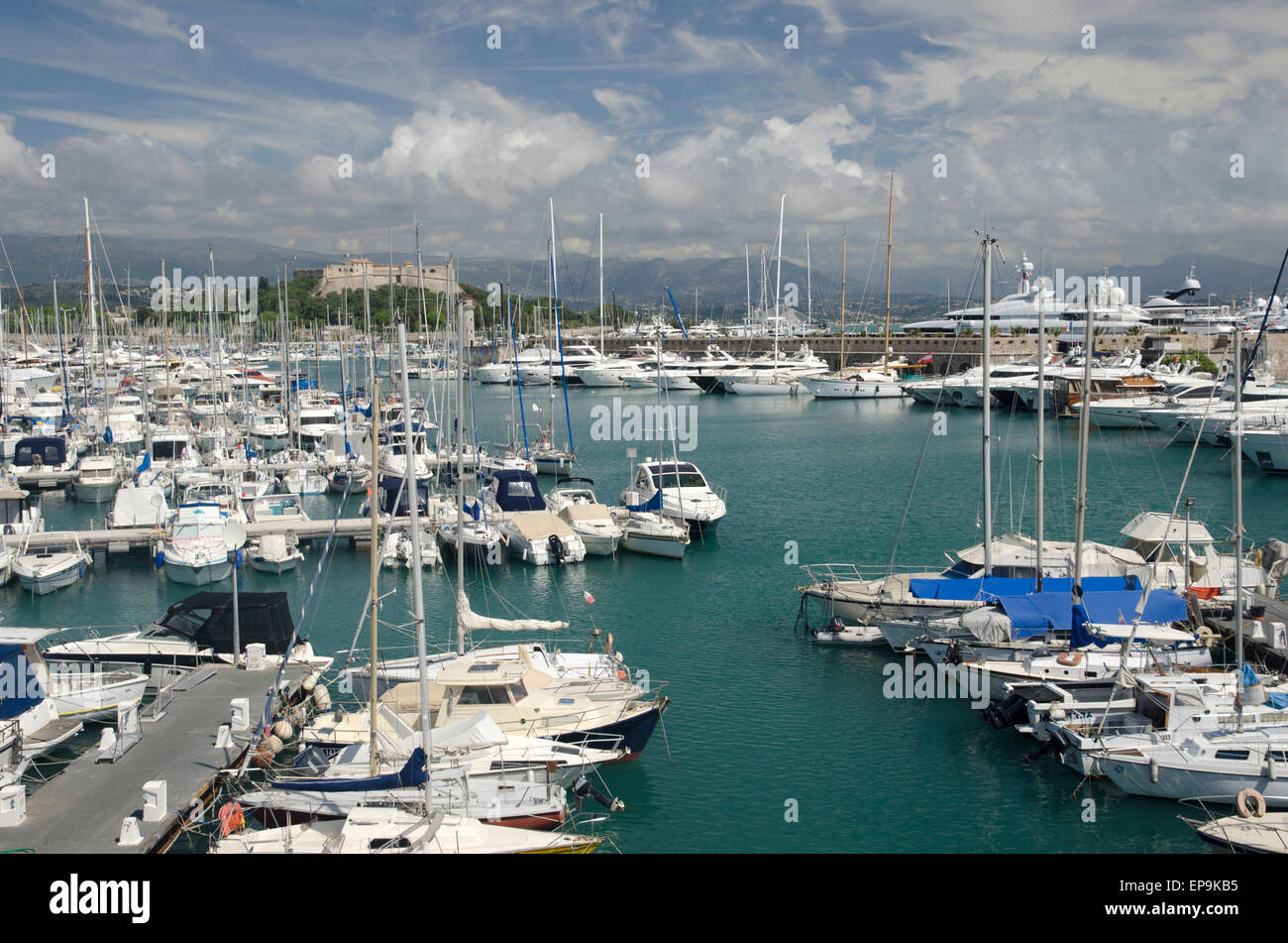 Port of Antibes, Cote d'Azur, France Stock Photo - Alamy