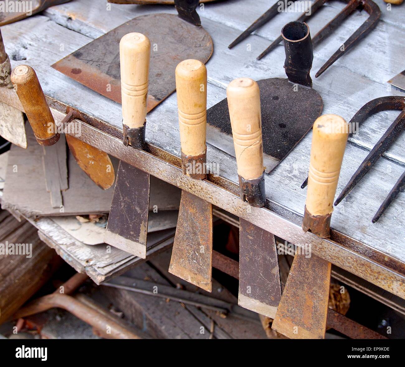 Iron farming tools hi-res stock photography and images - Alamy