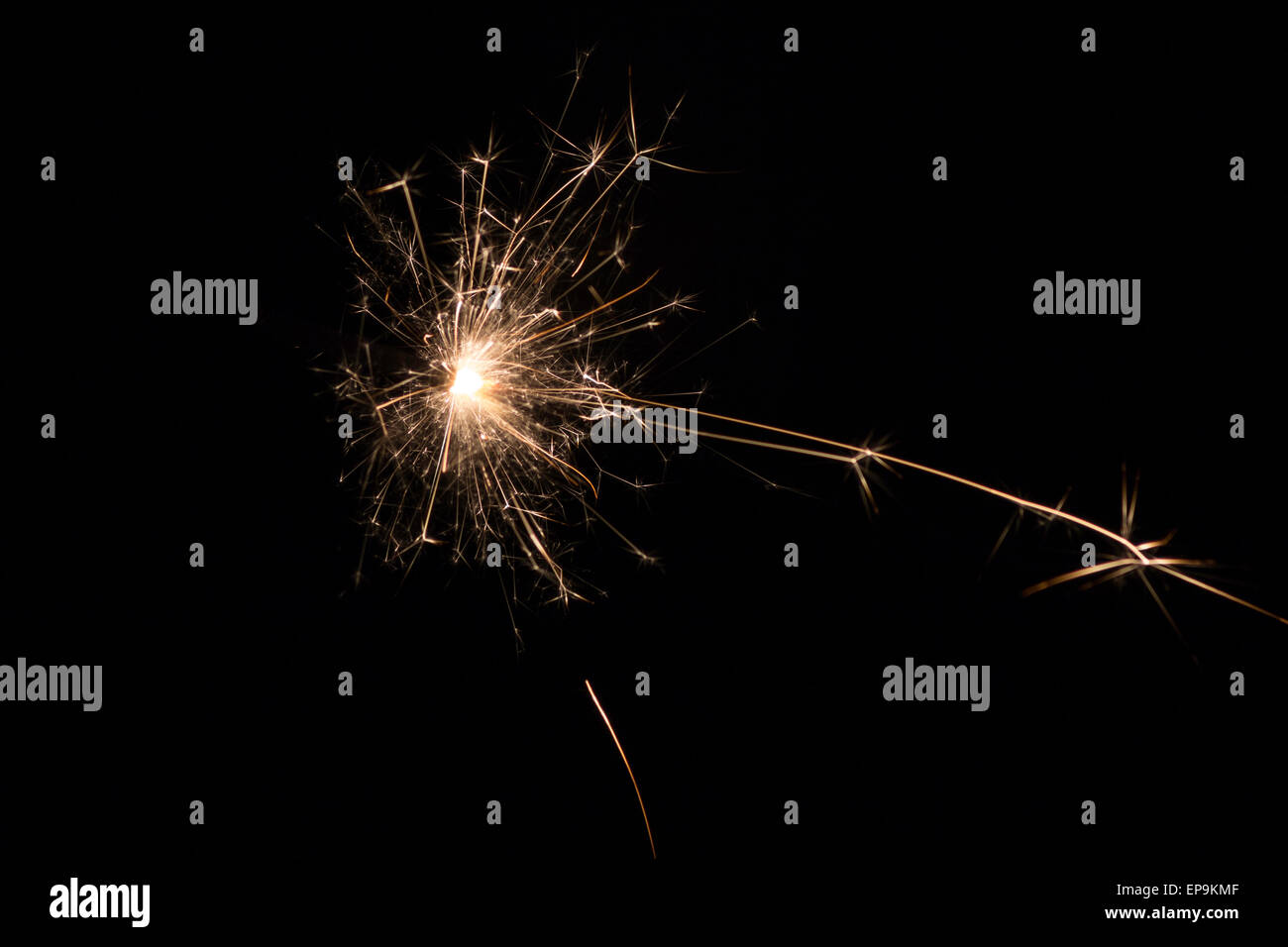 flare of the cracker on black background Stock Photo - Alamy