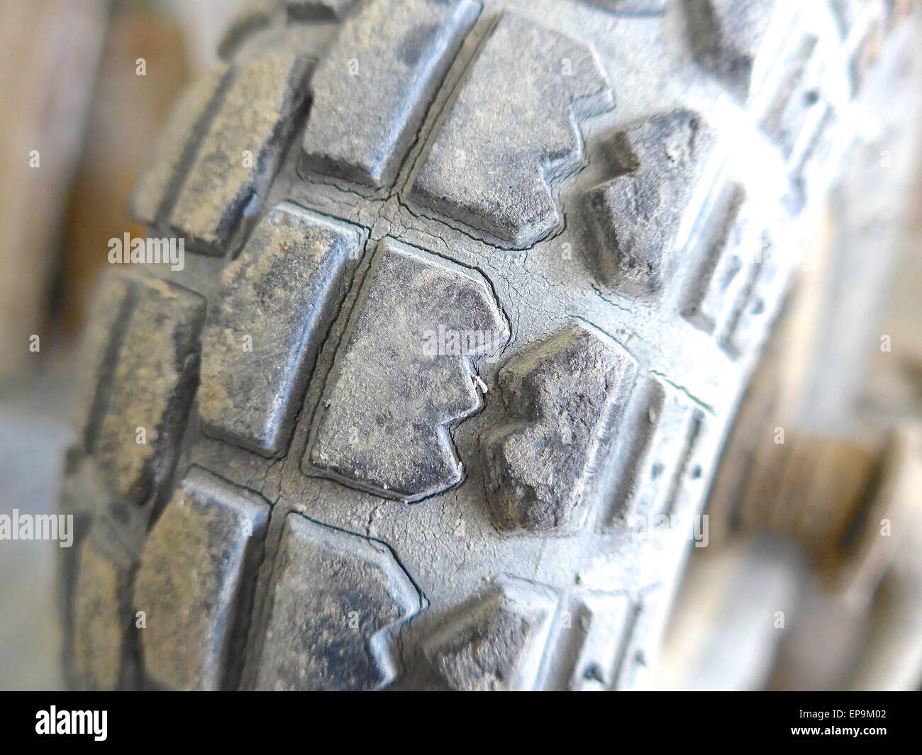 The closeup of old tire with dust Stock Photo - Alamy
