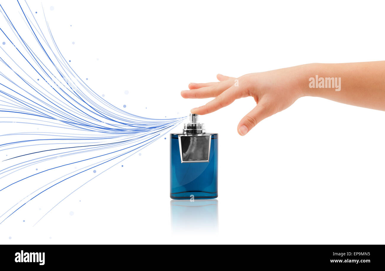 woman hands spraying colorful lines Stock Photo - Alamy