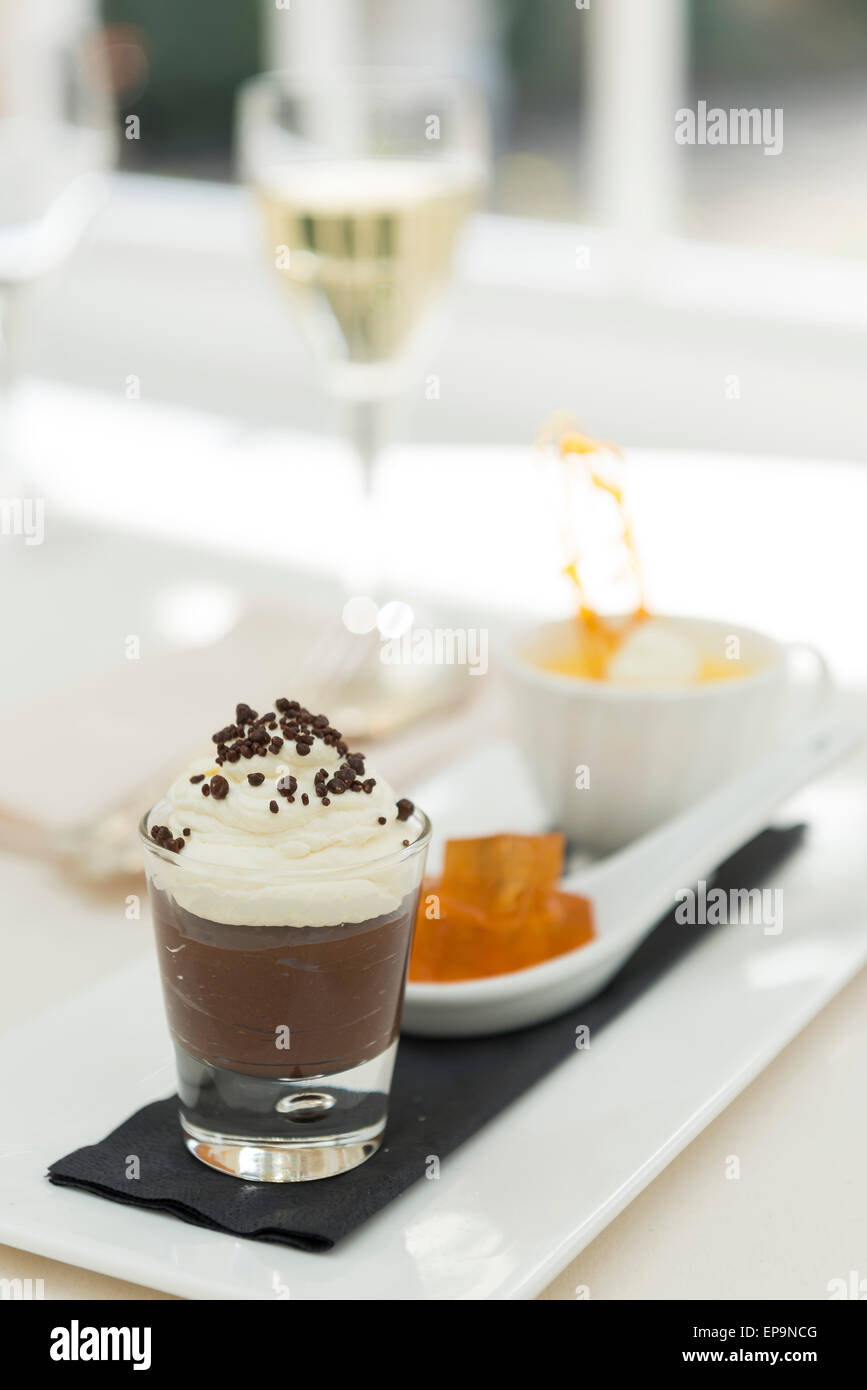 Trio of Desserts Stock Photo - Alamy