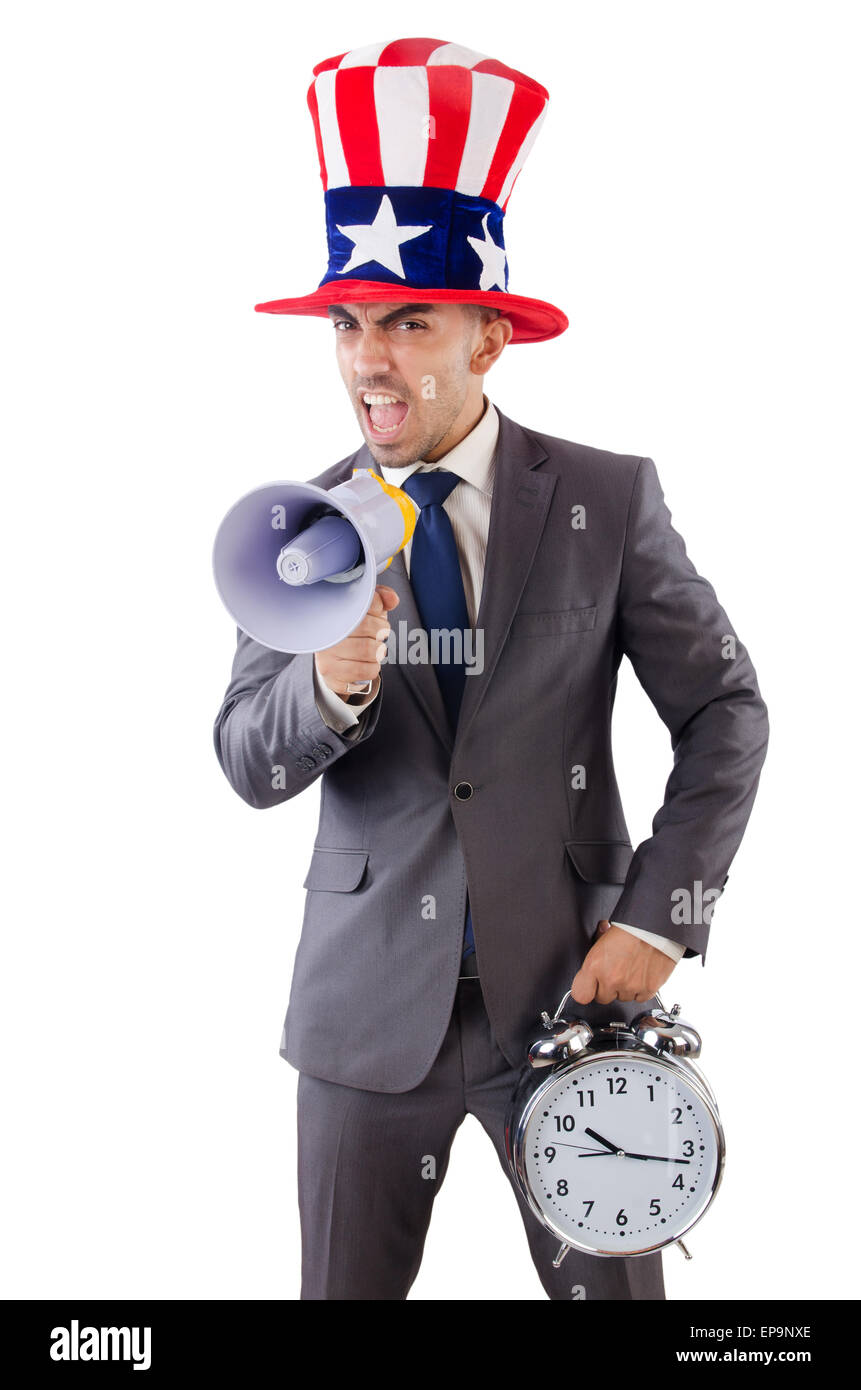 The american flag clock Cut Out Stock Images & Pictures - Alamy