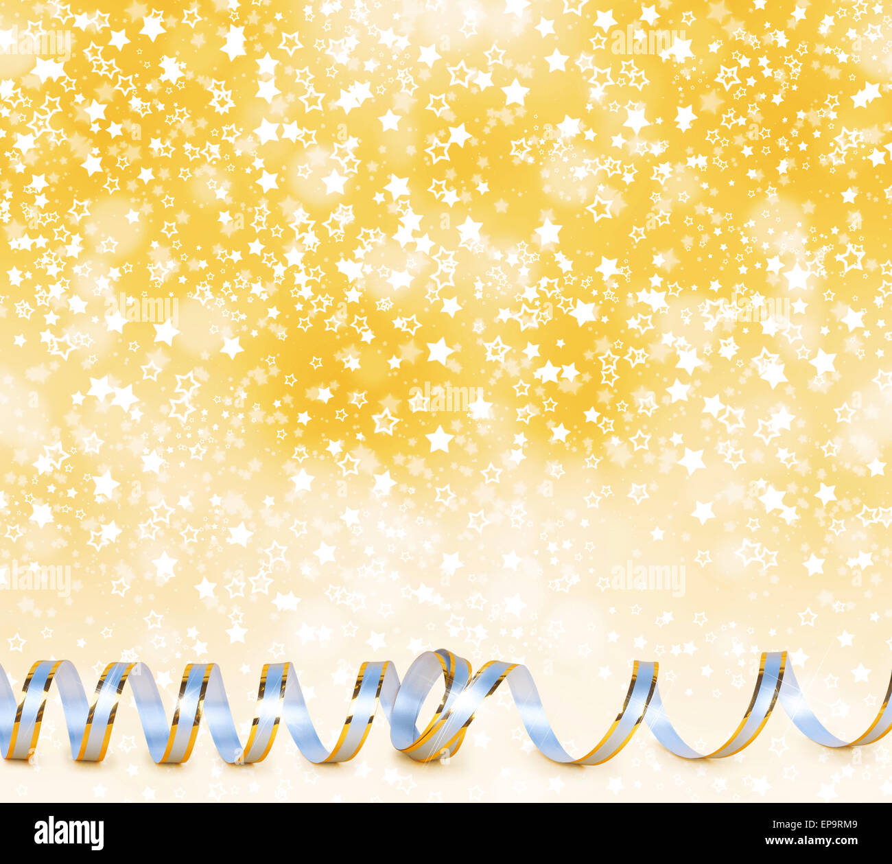 Greeting card with ribbons on a beautiful background with bokeh effect Stock Photo - Alamy