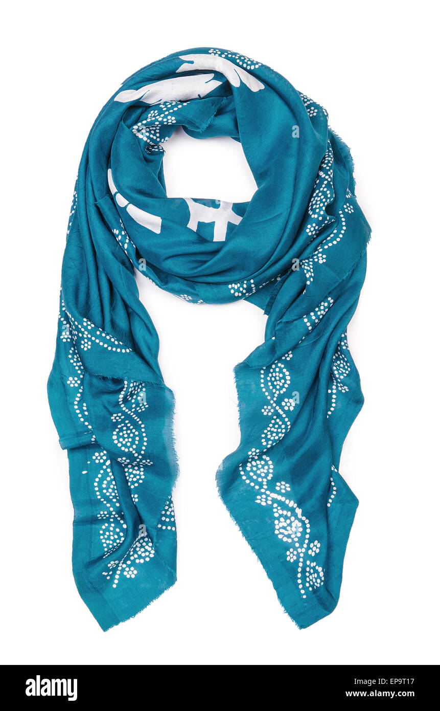 Fashion concept with scarf on white Stock Photo - Alamy