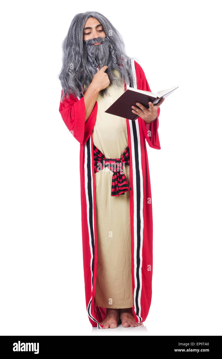 Old wizard isolated on the white background Stock Photo - Alamy