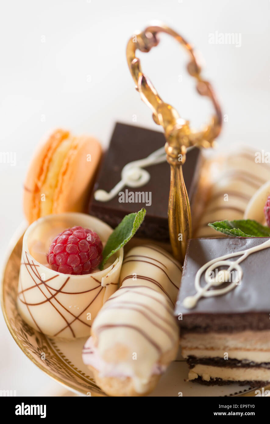 Afternoon tea cake stand hi-res stock photography and images - Alamy