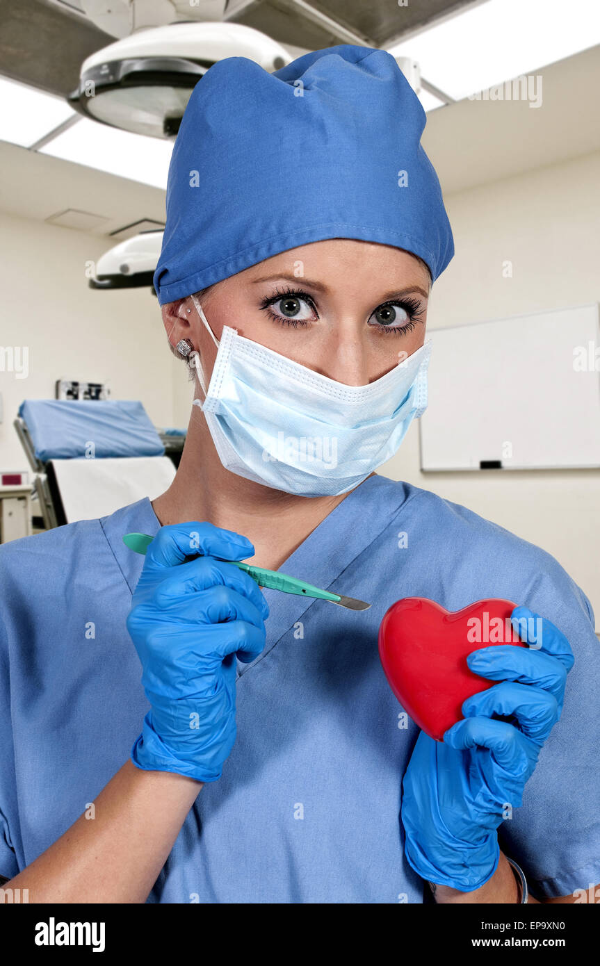 Beautiful Woman Surgeon Stock Photo - Alamy